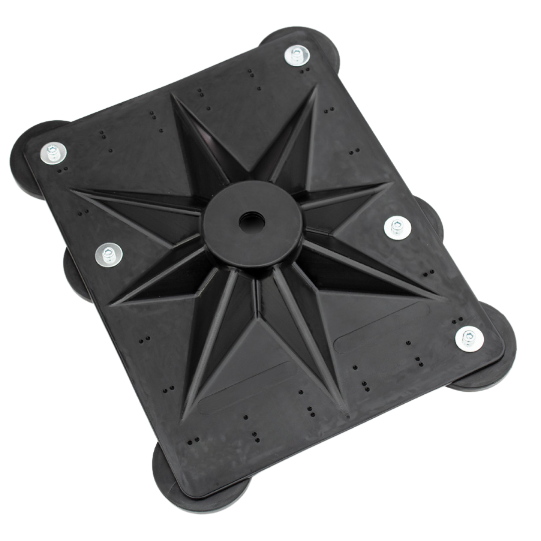 Magnetic Base - 6 Rubber Feet – Vehicle Safety Flags USA